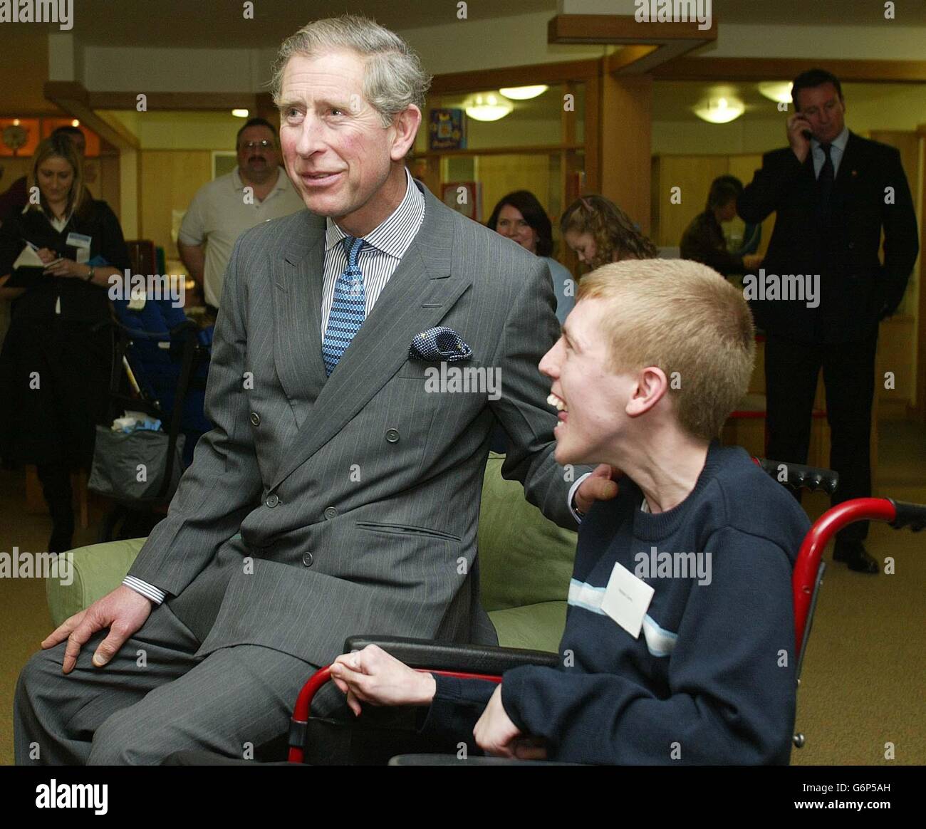 The Prince of Wales meets Stephen Cairns Stock Photo - Alamy