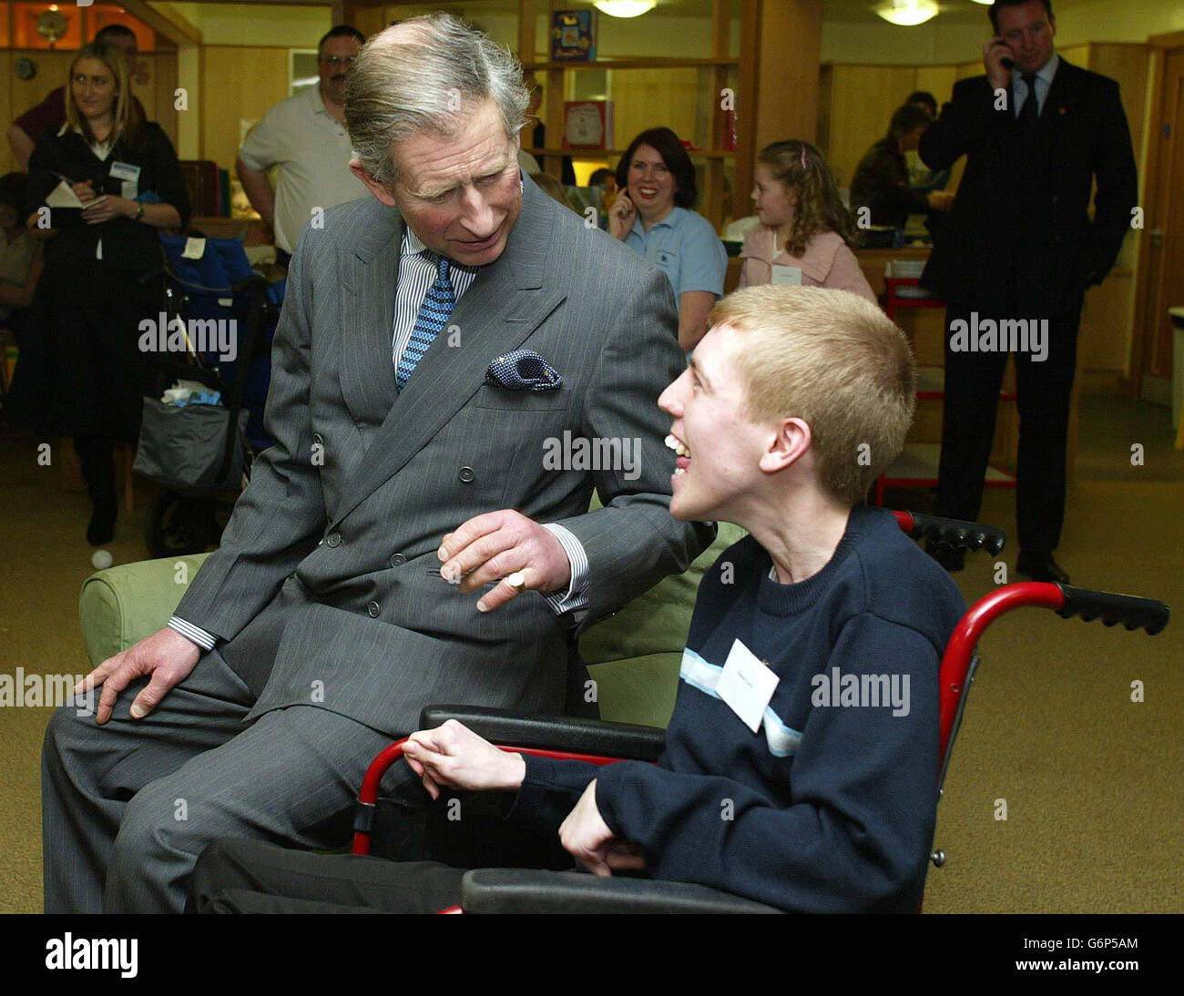 The Prince of Wales meets Stephen Cairns Stock Photo - Alamy