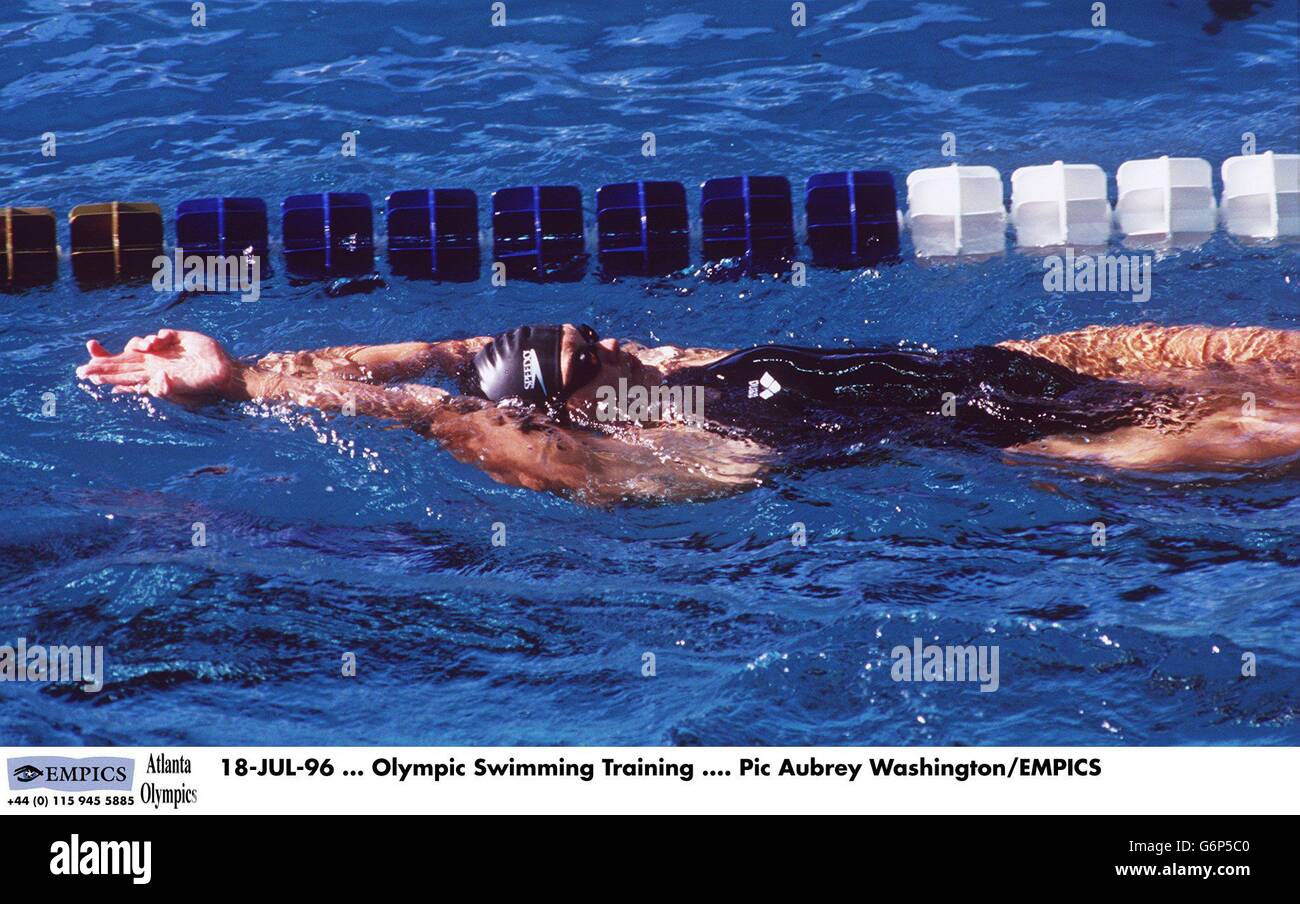 18 jul 96 olympic swimming training hi-res stock photography and images ...