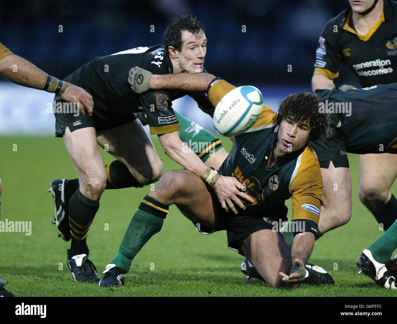 RUGBYU Wasps v Celtic Warriors Stock Photo - Alamy