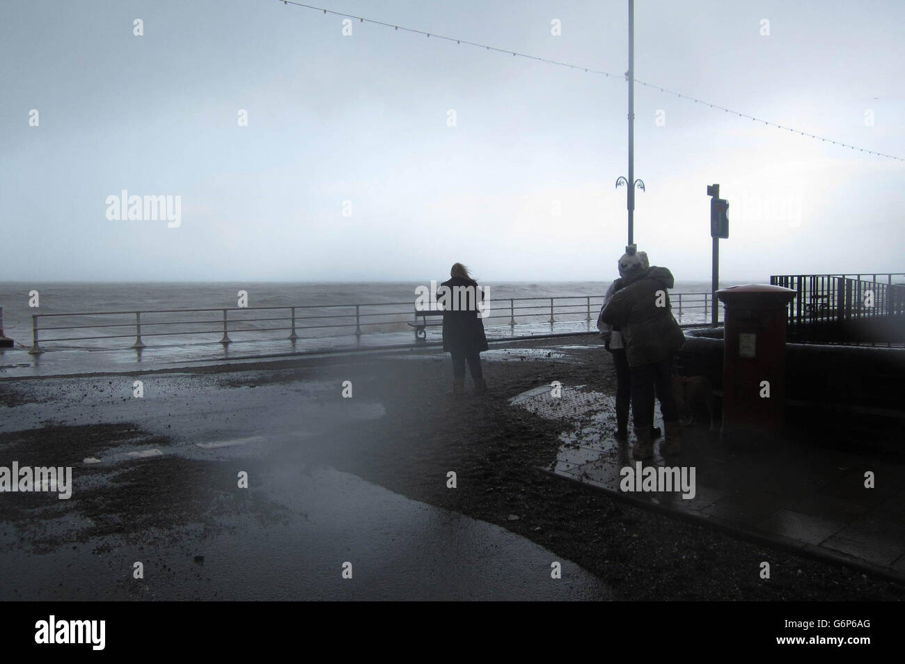 The damage in Aberystwyth where violent storms and gale force winds ...
