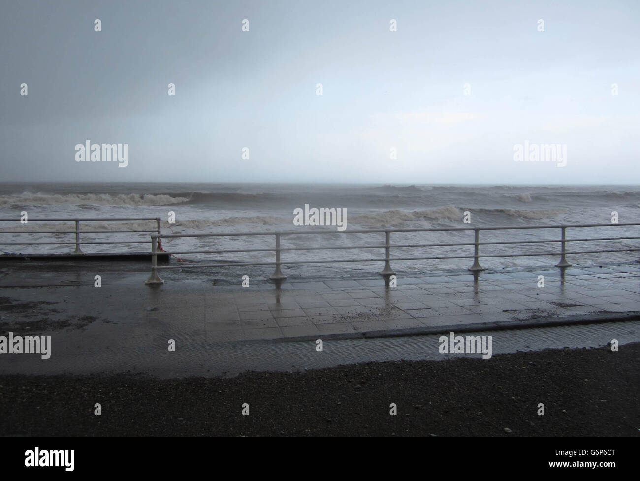 The damage in Aberystwyth where violent storms and gale force winds ...