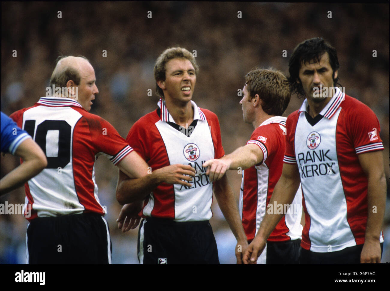 Southampton's Ivan Golac (r) during the game with Manchester City Stock ...