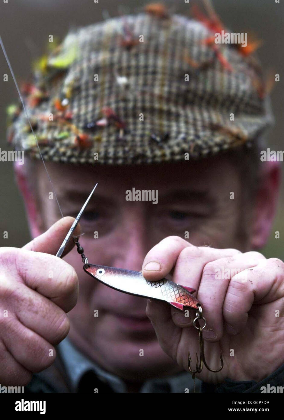 First day of the salmon fishing season Stock Photo - Alamy