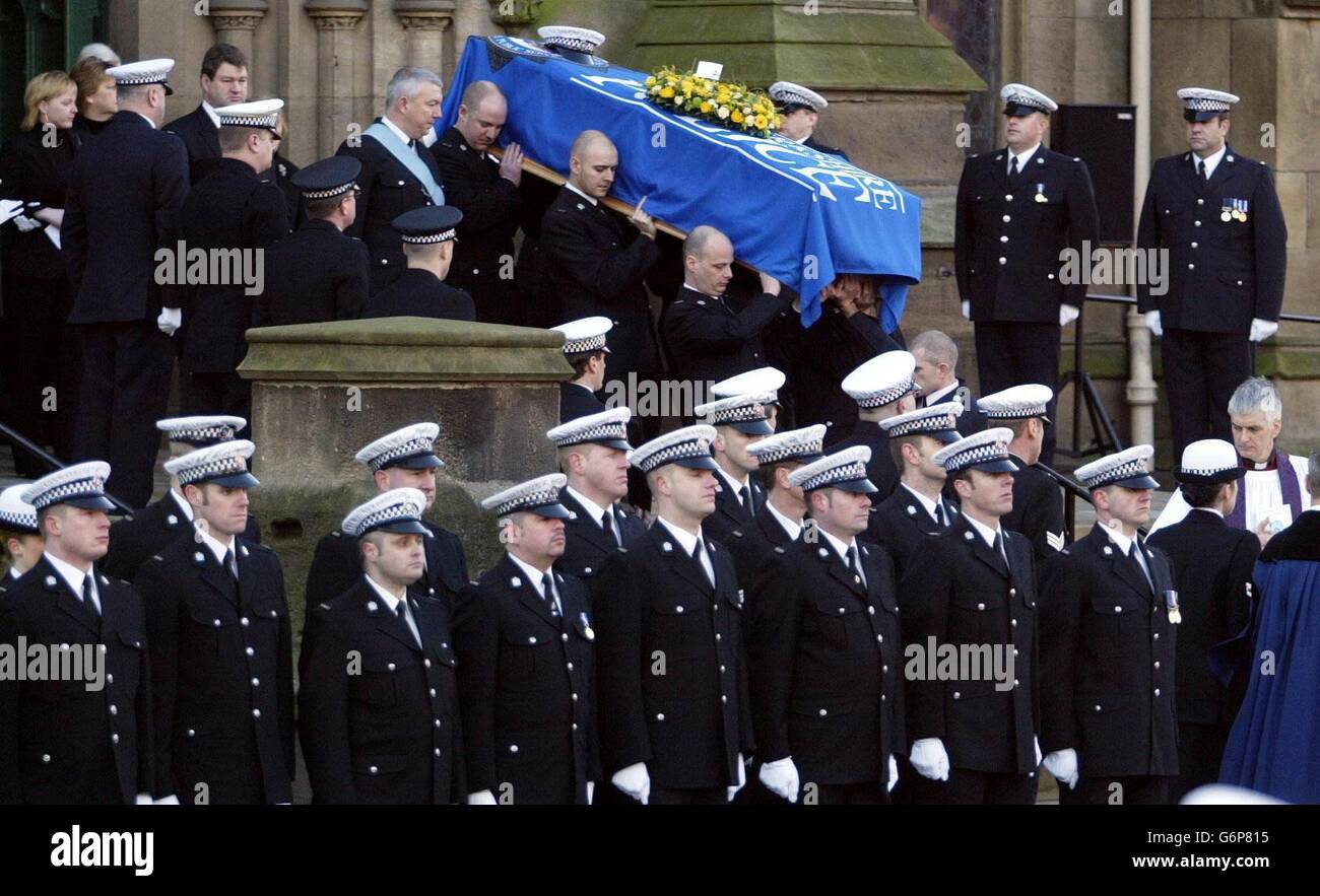 Ian Broadhurst funeral Stock Photo - Alamy