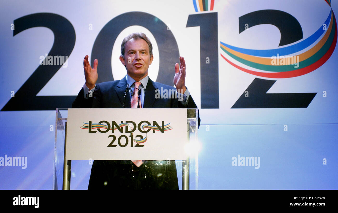 Olympics - Tony Blair - 2012 Olympic Bid - Royal Opera House, London ...