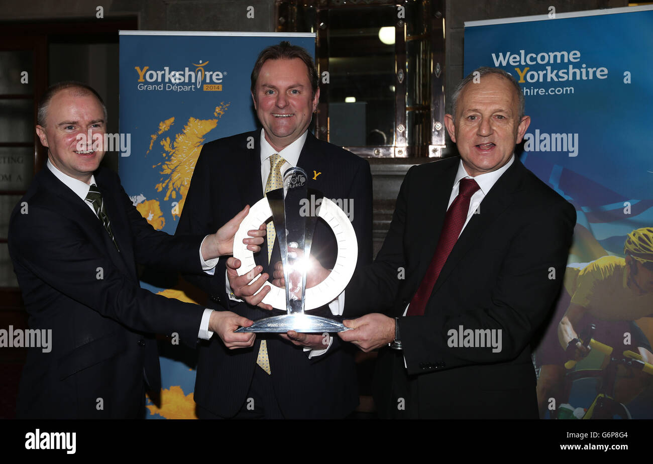 (left to right) Tom Riordan, chief executive of Leeds City Council ...