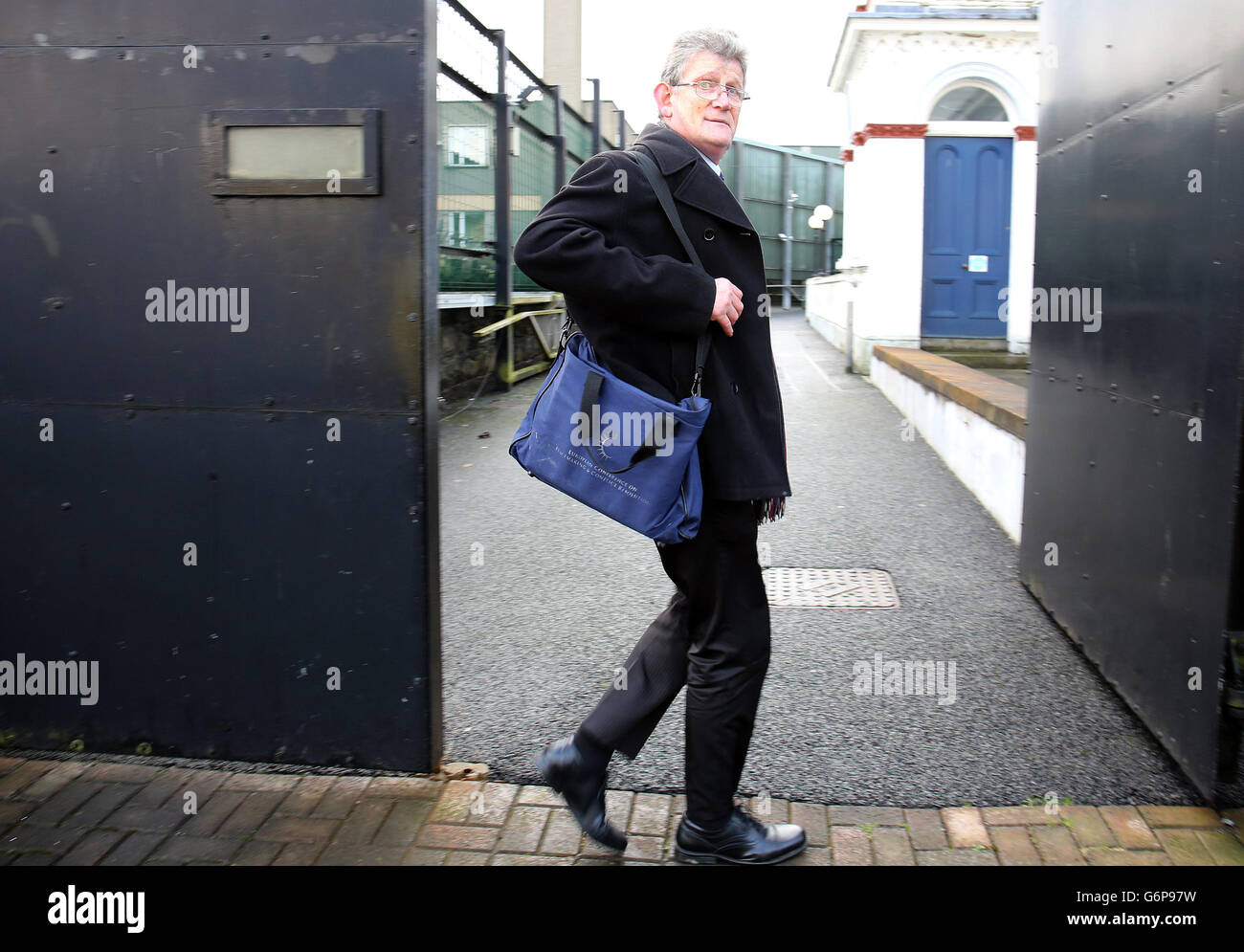Jon McCourt arrives for the opening session of the independent ...
