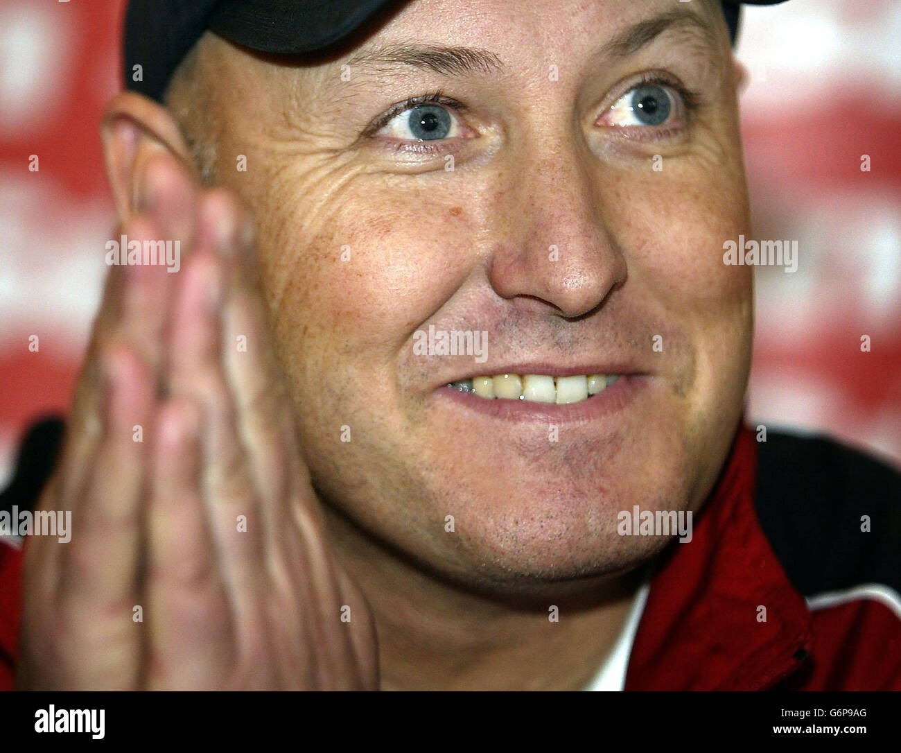 Russell Slade at the news conference Stock Photo - Alamy