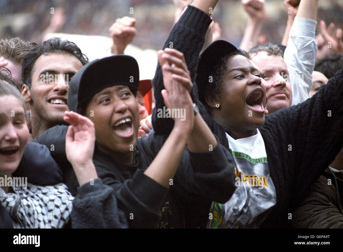 Nelson Mandela Concert - Wembley Stadium, London Stock Photo - Alamy