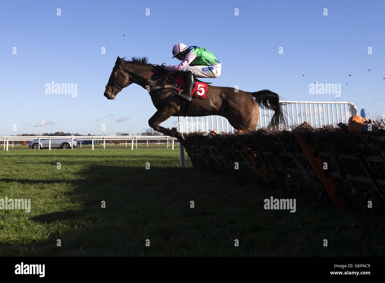 Jockey Felix de Giles on Hidden Link during the William Hill - In The ...