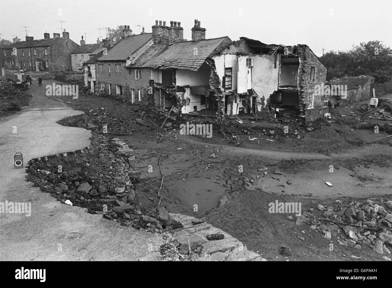 Weather - 1967 Wray Flood - Lancashire Stock Photo - Alamy