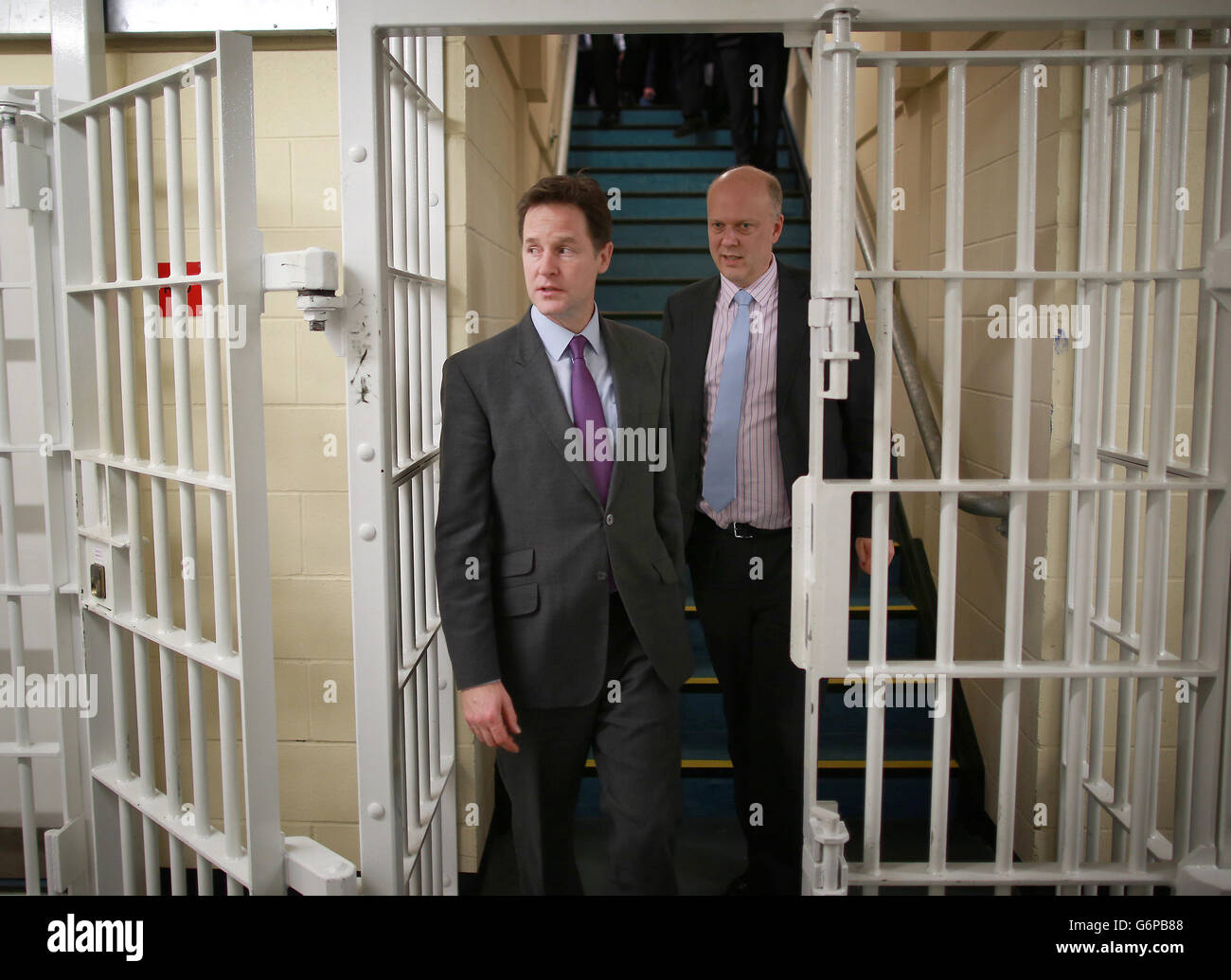 Clegg visit to Cookham Wood Young Offenders Institution Stock Photo ...