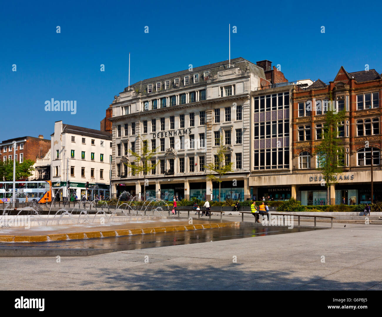 Debenhams department store near Market Square in Nottingham city centre ...