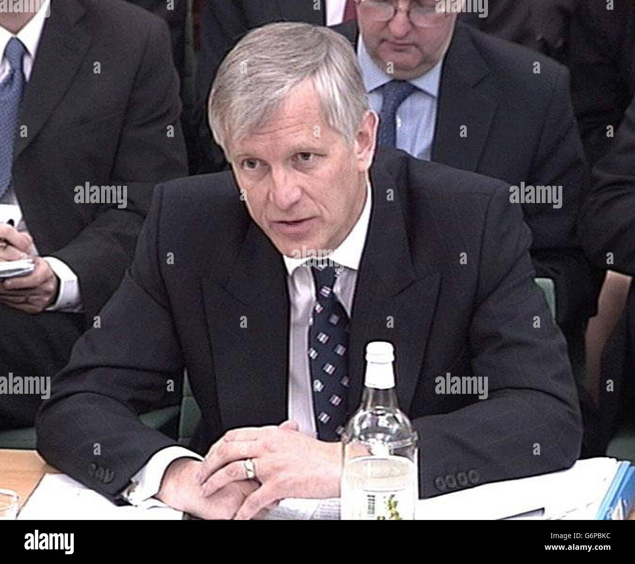 Group Chief Executive of Aviva, Richard Harvey, appears in front of the ...