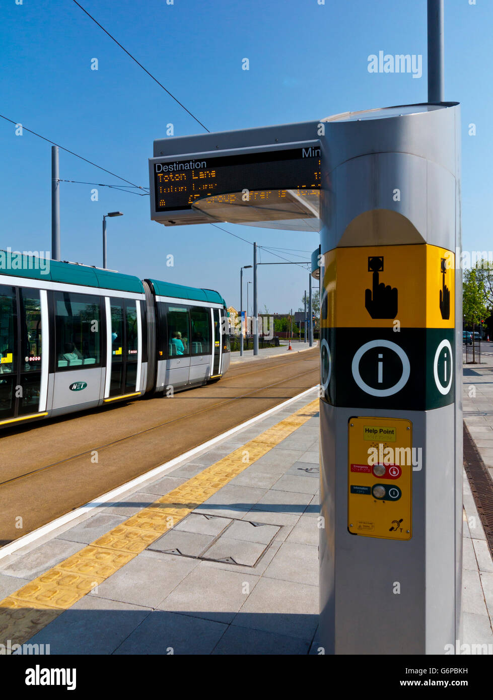 Nottingham express transit trams in hi-res stock photography and images ...
