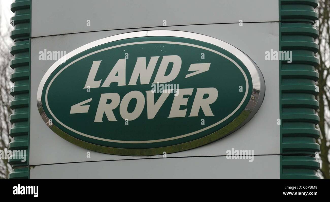 Land Rover sign Stock Photo - Alamy