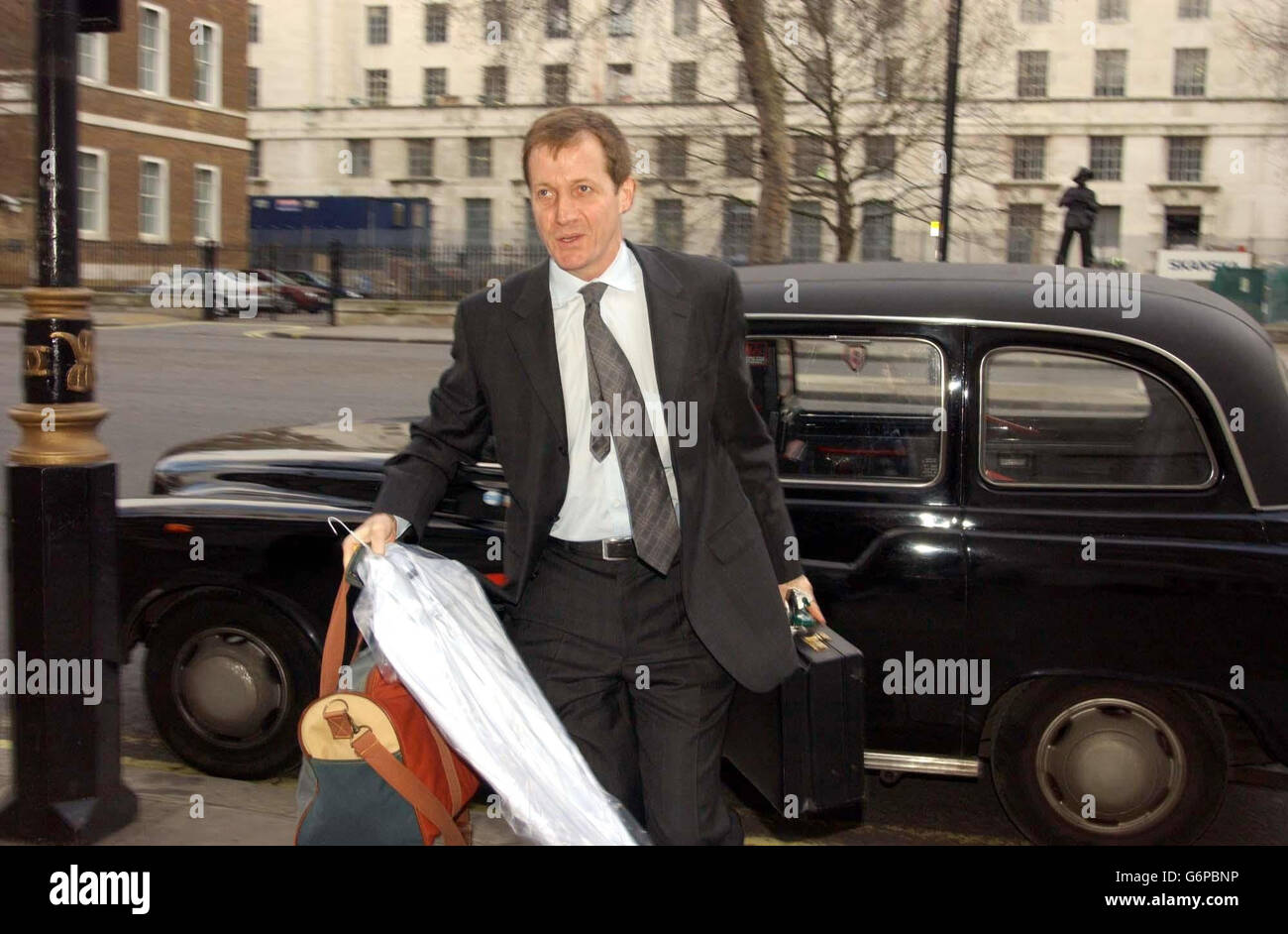 Alastair Campbell Hutton Inquiry Stock Photo - Alamy