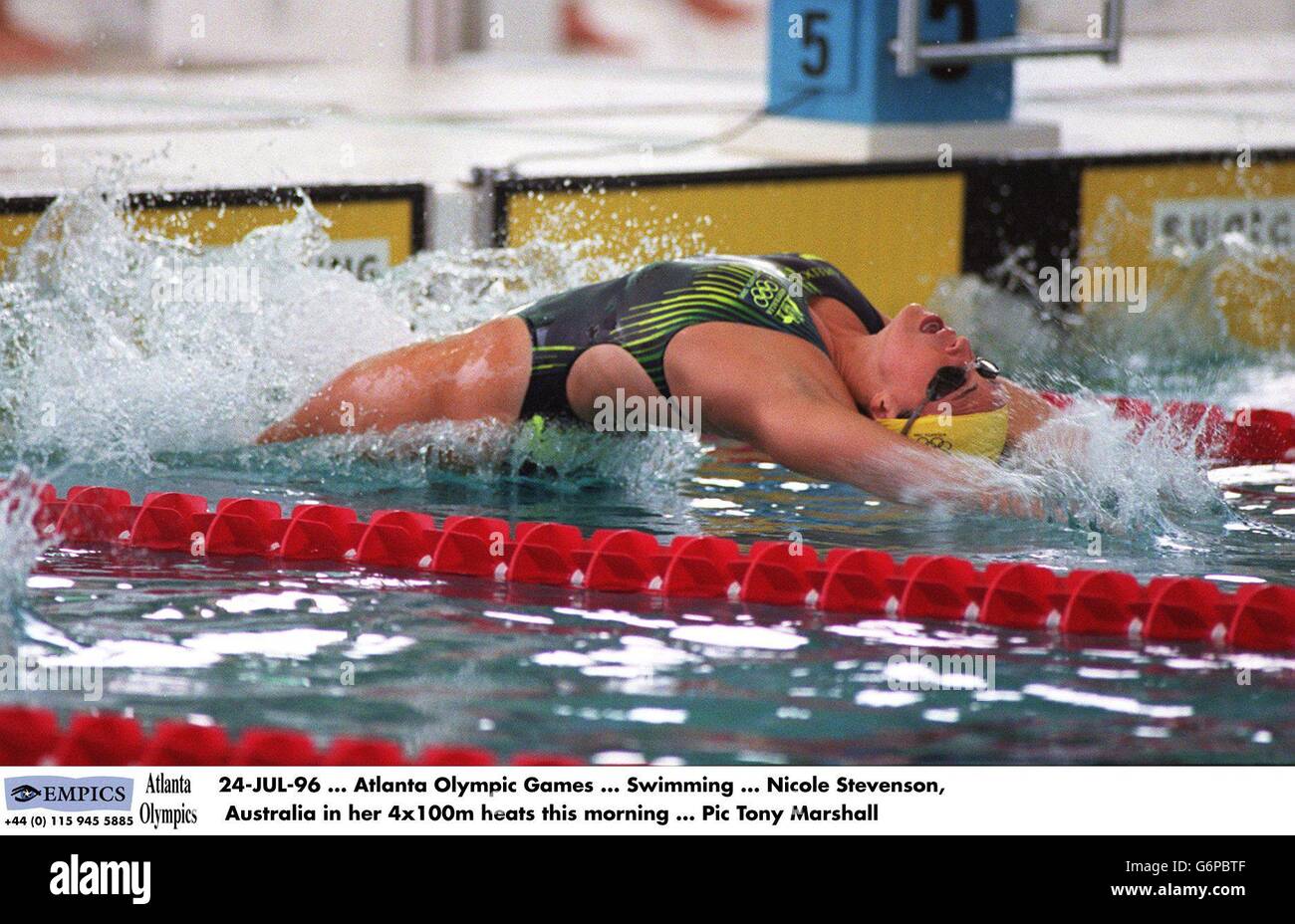 Atlanta Olympic Games ... Swimming Stock Photo - Alamy