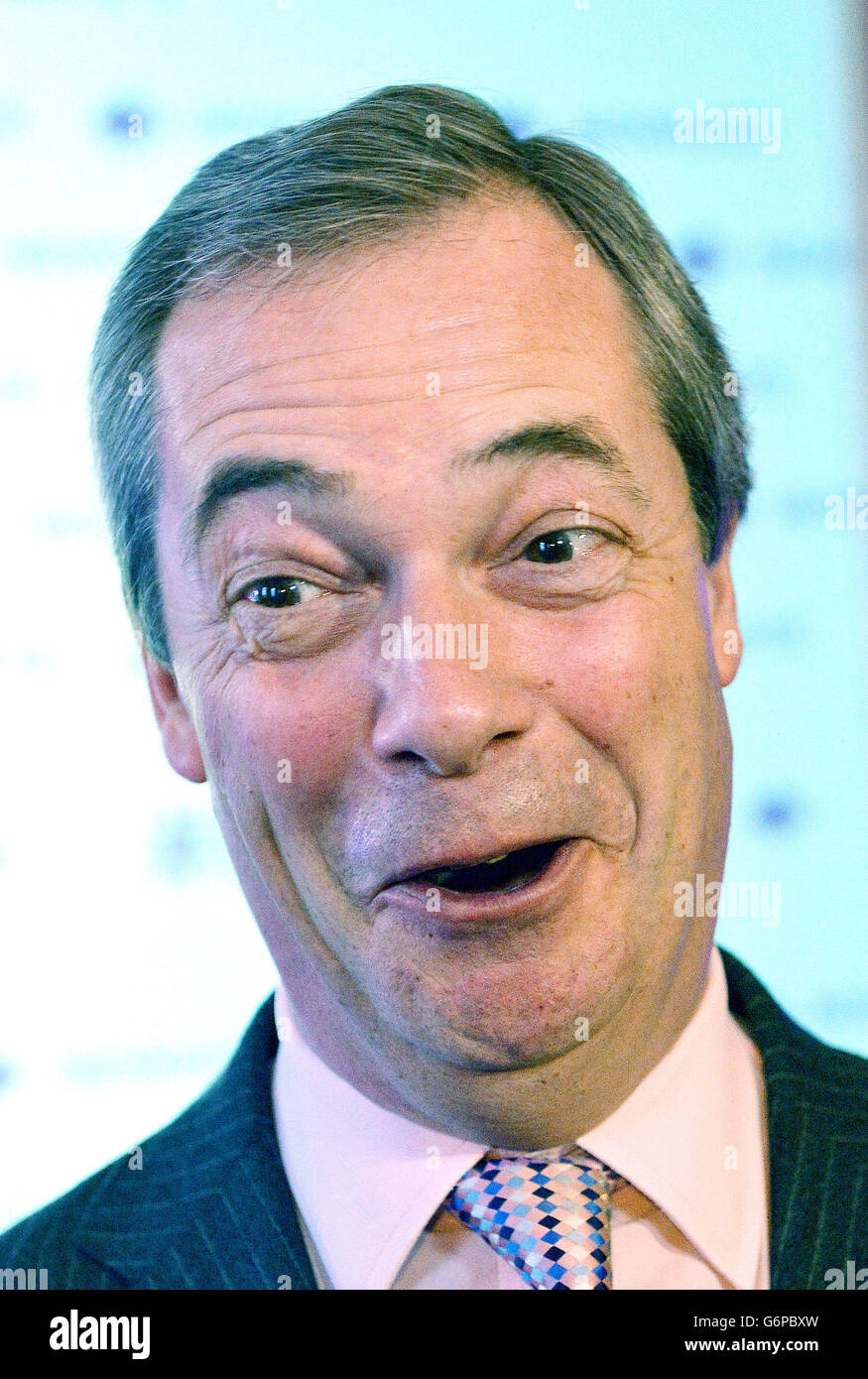 Nigel Farage the Leader of Ukip (United Kingdom Independence Party ...