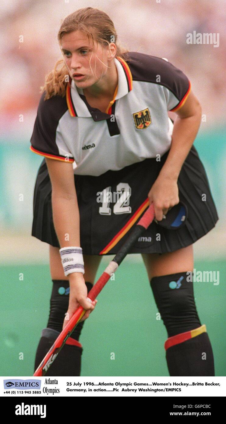 25 july 1996 atlanta olympic games womens hockey britta becker hi-res ...