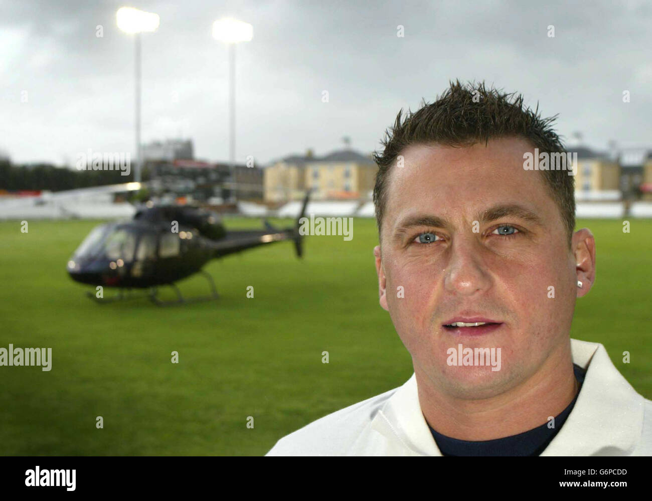 Darren Gough Signs To Essex Stock Photo - Alamy