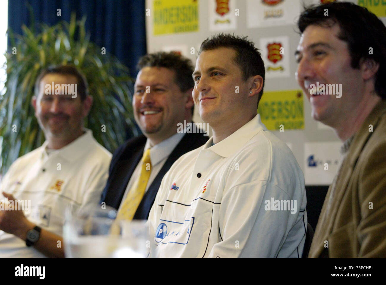 Darren Gough, the former England fast bowler (Second Left) seated with ...