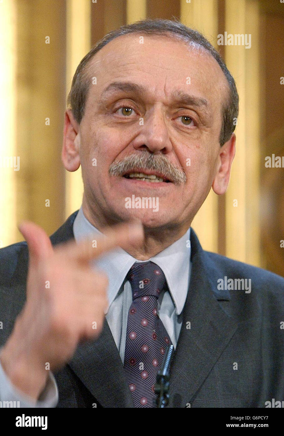 The Geneva Accord press conference Stock Photo - Alamy