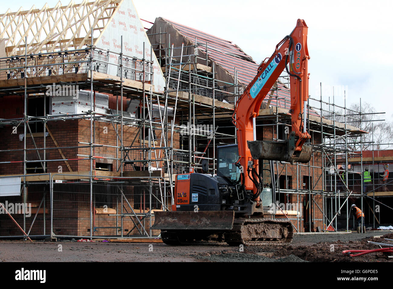 New House building work in the Malvern, Worcestershire Stock Photo - Alamy