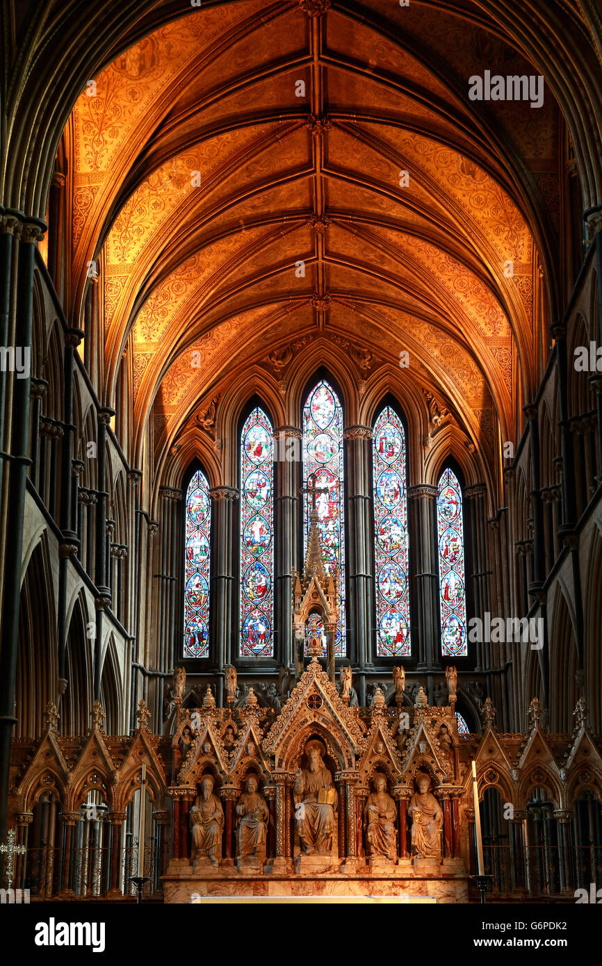 A general view of the interior of Worcester Cathedral Stock Photo - Alamy