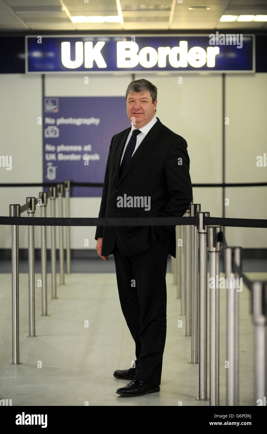 Scottish Secretary Alistair Carmichael at the UK Border control area at ...