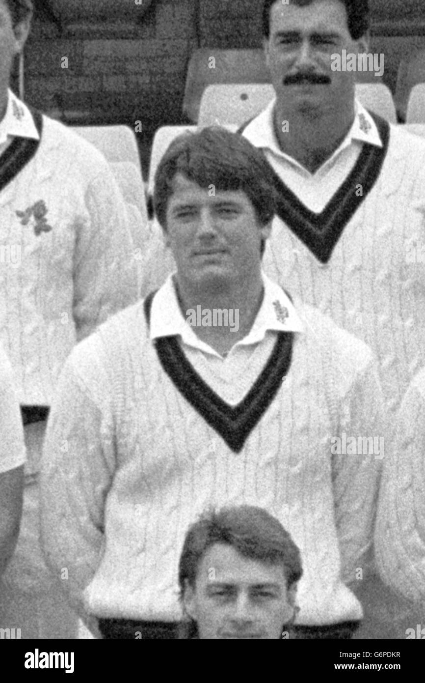 Lancashire county cricket club photocall Black and White Stock Photos ...