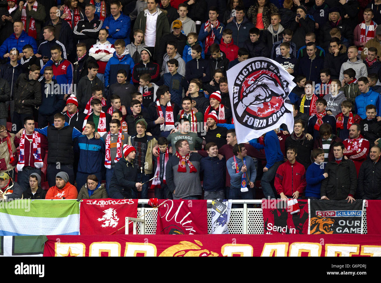 Charlton athletic flag in the stands hi-res stock photography and ...