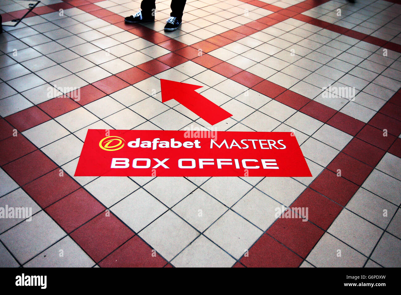 Snooker masters dafabet signage branding logo box office hi-res stock ...