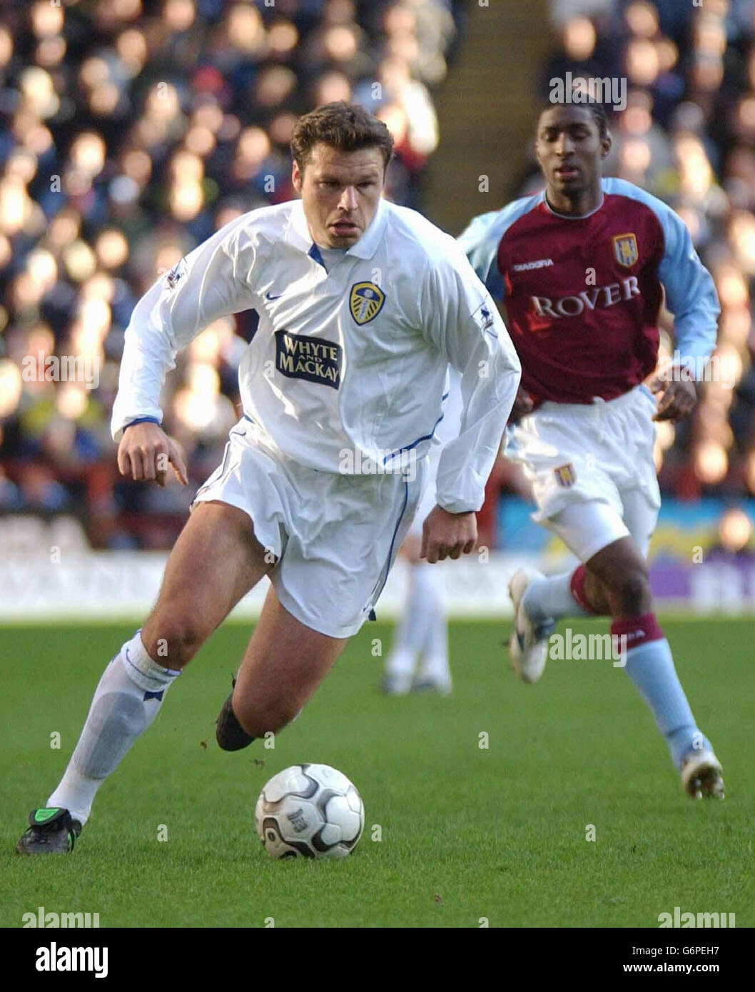 Mark Viduka Villa v Leeds Stock Photo - Alamy