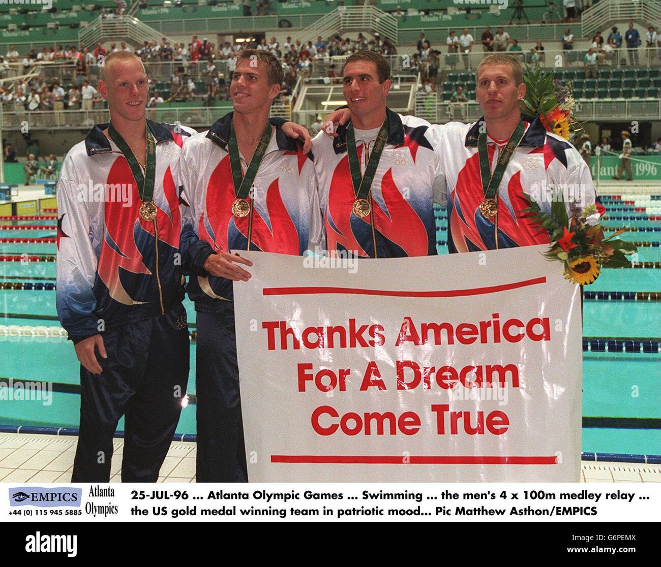 25 jul 96 atlanta olympic games swimming 50m freestyle amy van dyken hi ...