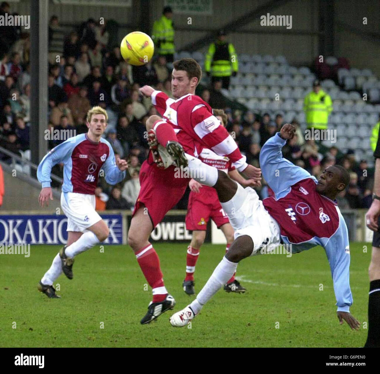 In action at glanford park in scunthorpe hi-res stock photography and ...