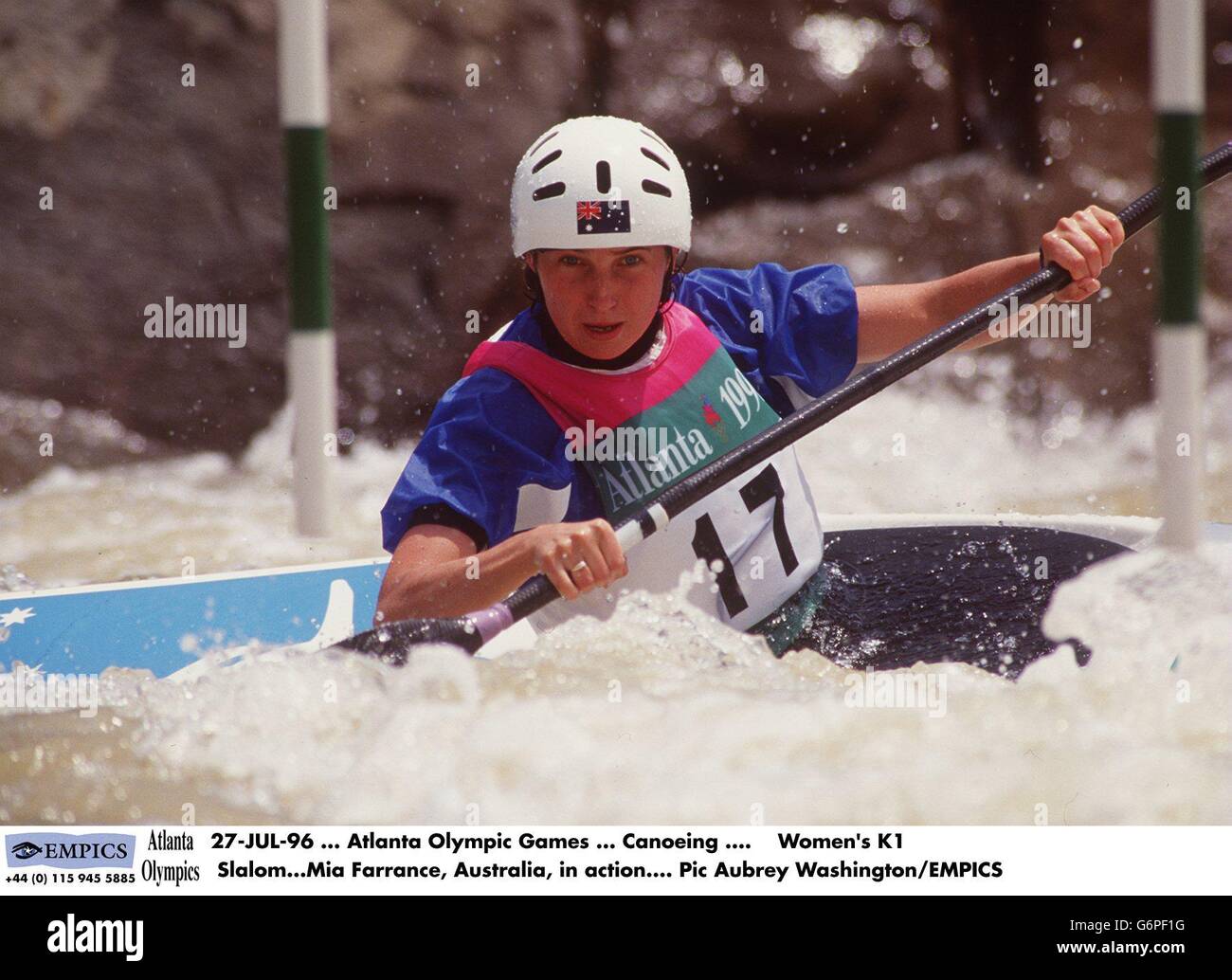 27-JUL-96, Atlanta Olympic Games, Canoeing, Women's K1 Slalom, Mia ...