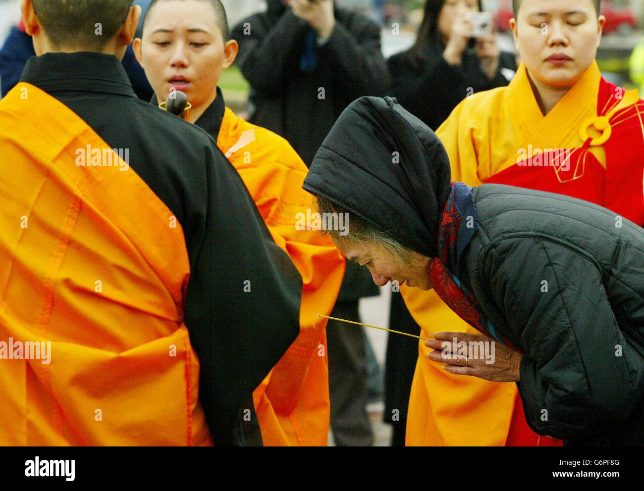 Praying at service station hi-res stock photography and images - Alamy
