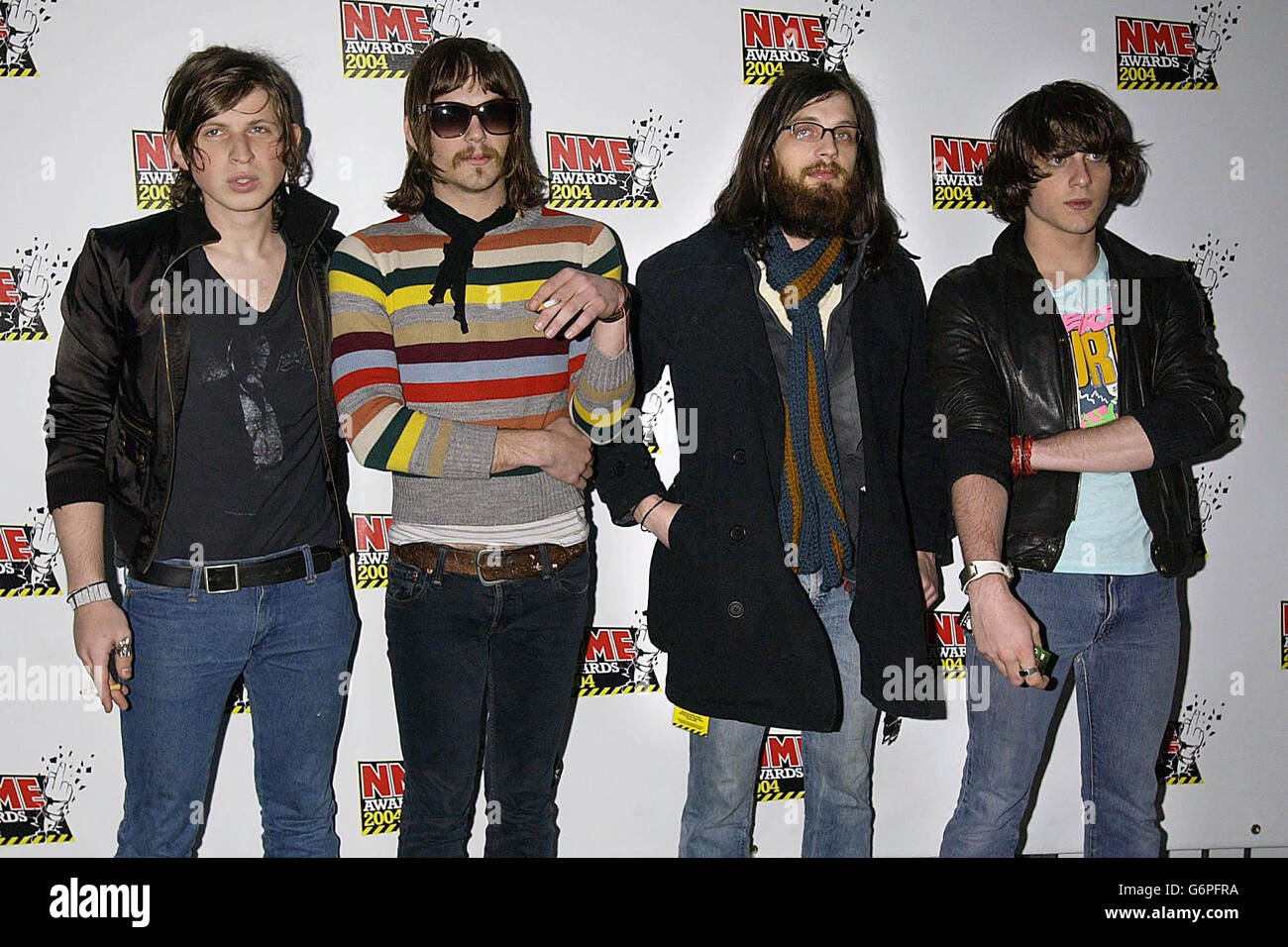 Rock band the Kings Of Leon arrive for the NME Awards at Hammersmith ...