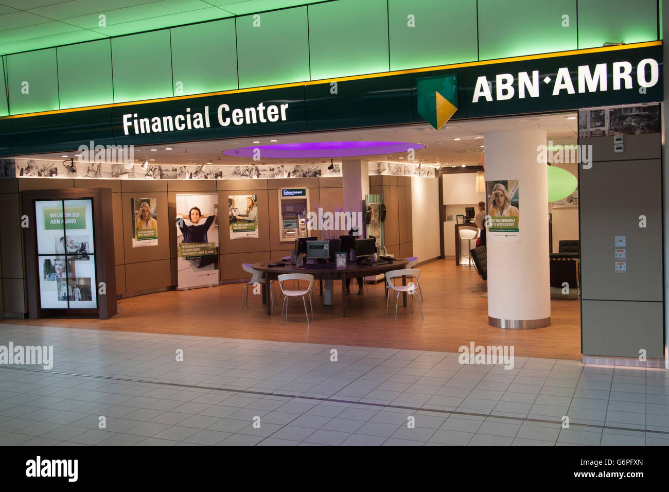 AMSTERDAM,HOLLAND - SEPTEMBER 20,2014 : abn bank office for banking and ...