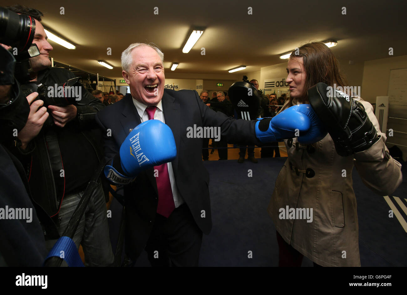 Olympic boxing gold medalist Katie Taylor with Minister of State for ...