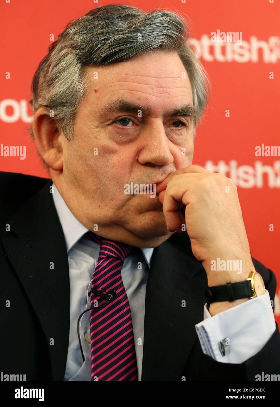 Former Prime Minister Gordon Brown as Scottish Labour formally launches ...