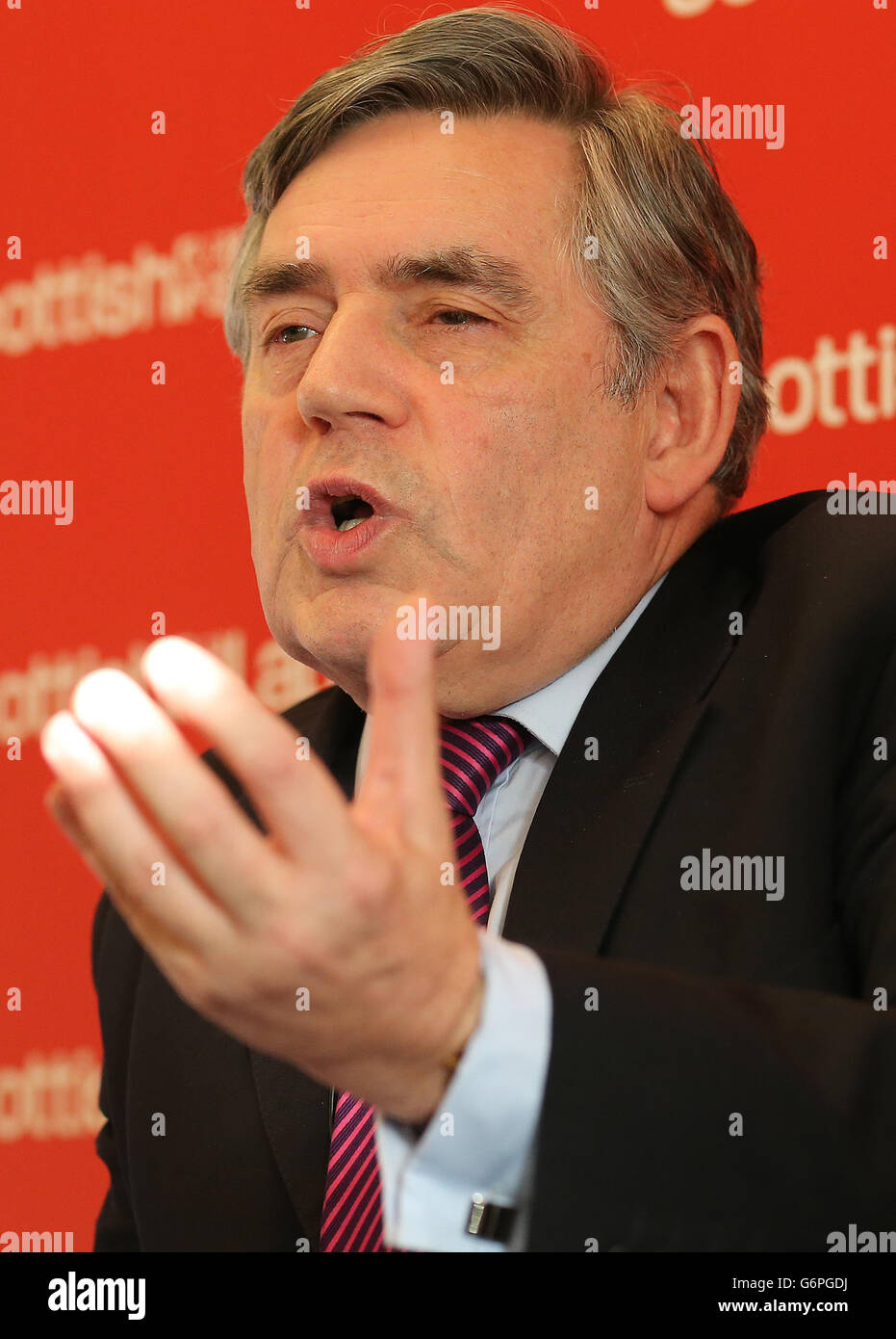 Former Prime Minister Gordon Brown as Scottish Labour formally launches ...