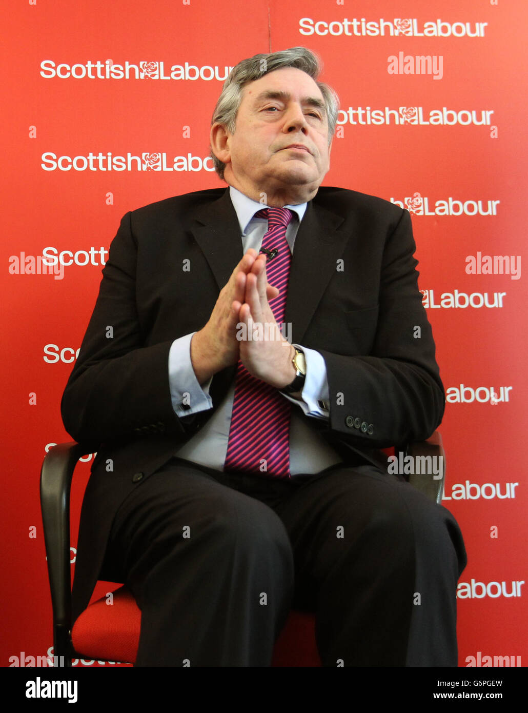 Former Prime Minister Gordon Brown as Scottish Labour formally launches ...
