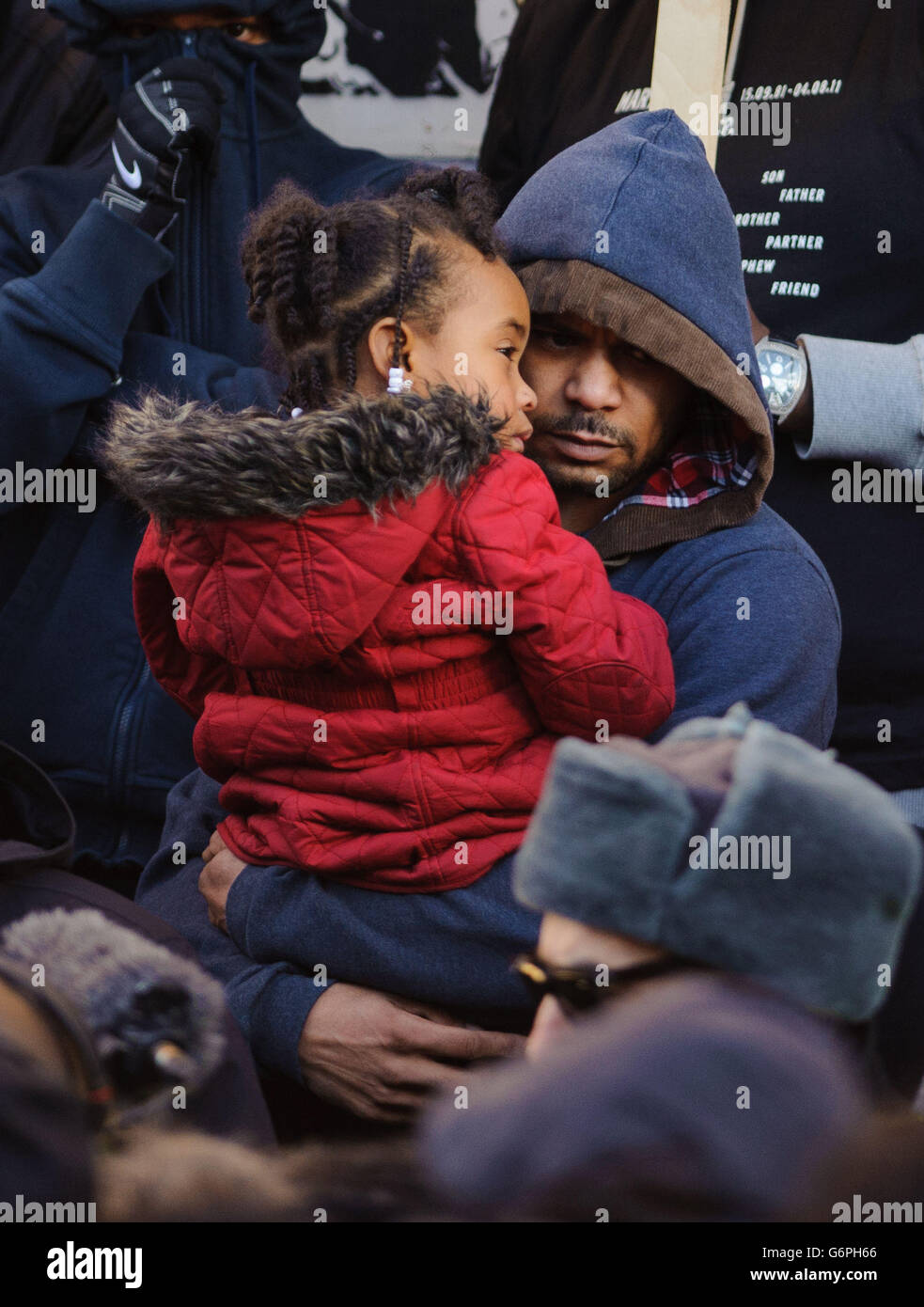 Marlon Duggan, the brother of Mark Duggan, at a vigil in his memory ...