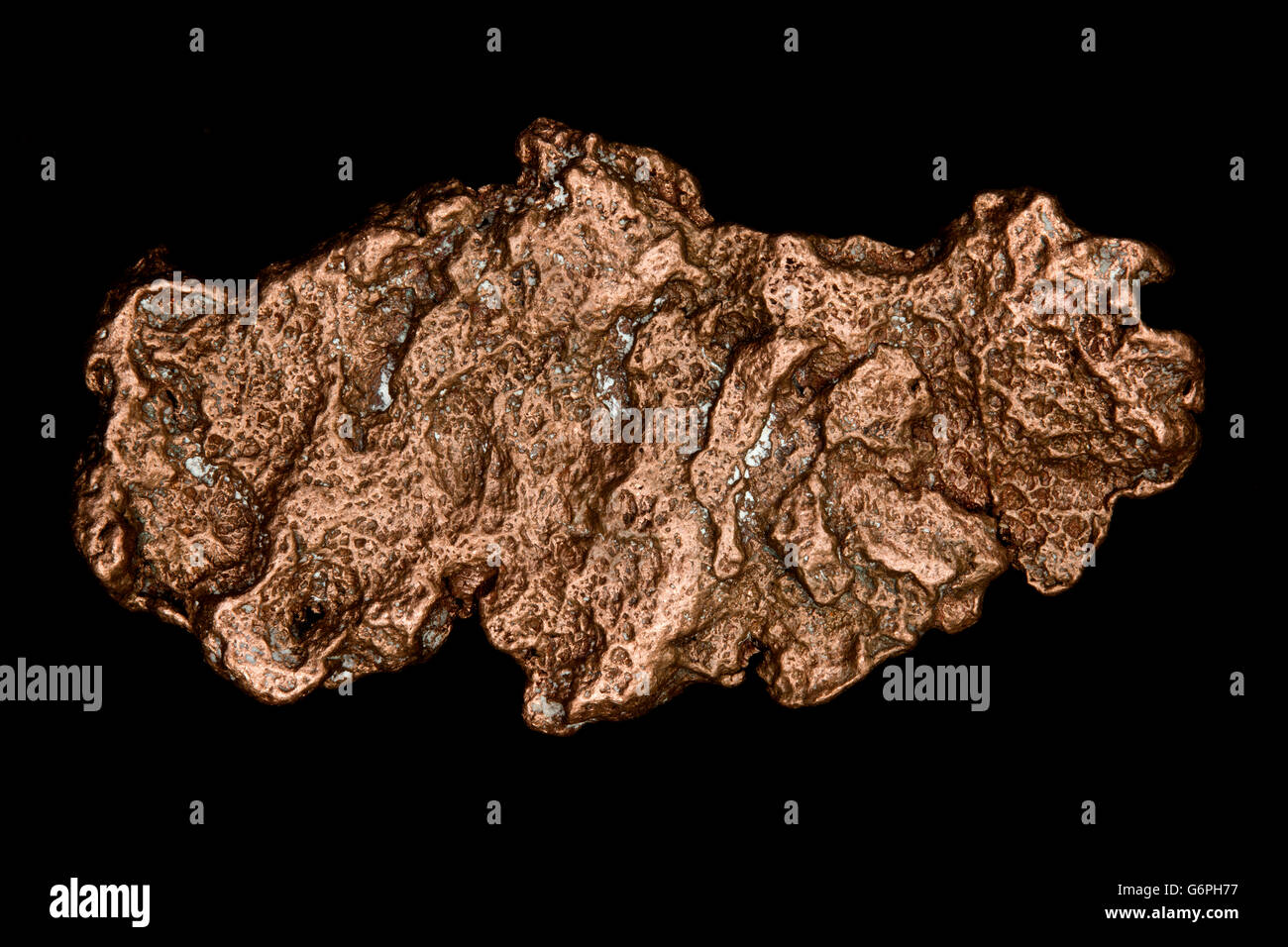 Native copper, Keweenaw native copper deposits, Upper Michigan, tumble ...