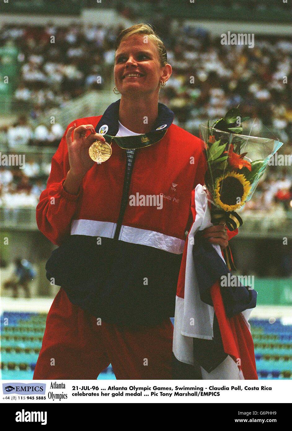 21-JUL-96. Atlanta Olympic Games, Swimming - Claudia Poll, Costa Rica ...