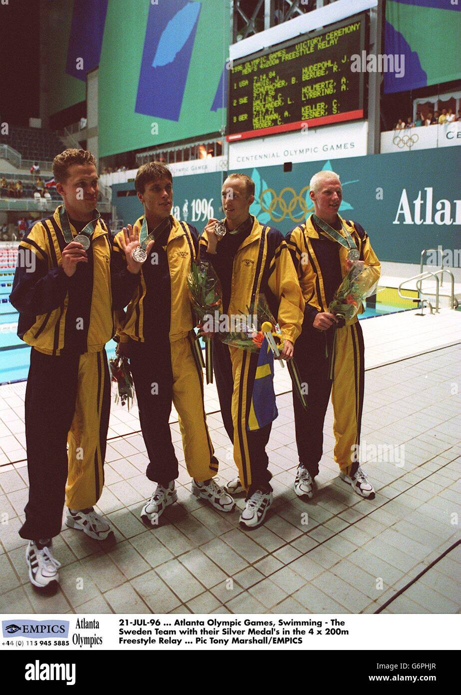 Atlanta Olympic Games, Mens 4 x 200M Freestyle Relay Stock Photo - Alamy
