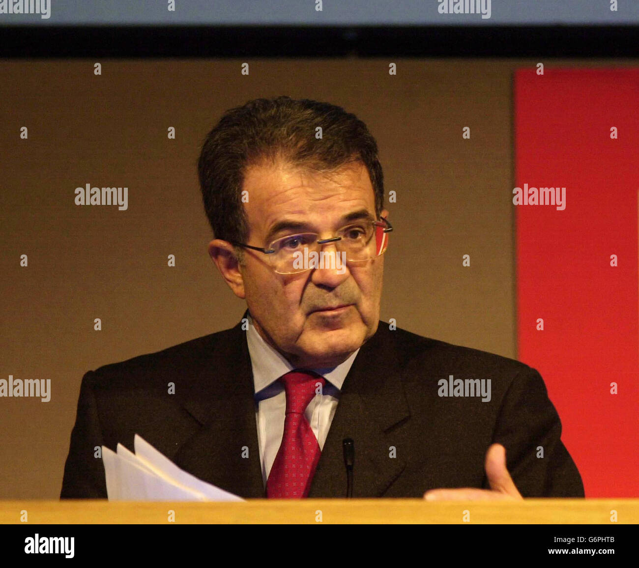 Romano prodi former president of the european commission hi-res stock ...